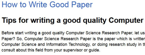 How to Write Good Paper | Emerald City Journal